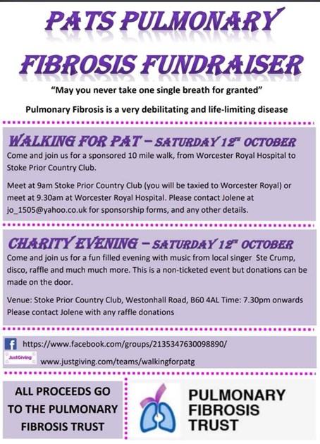 Michelle Jones Is Fundraising For The Pulmonary Fibrosis Trust
