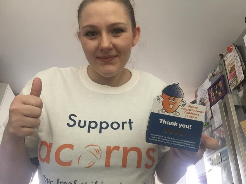 Jodie Smithson is fundraising for Acorns Children's Hospice Trust