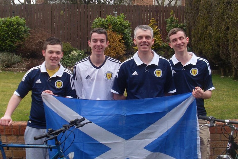 Gareth Holmes is fundraising for Tartan Army Children's Charity