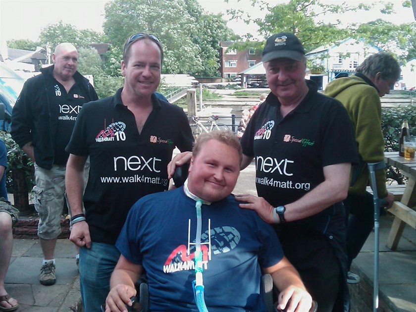 Bernard Burnham is fundraising for The Matt Hampson Foundation