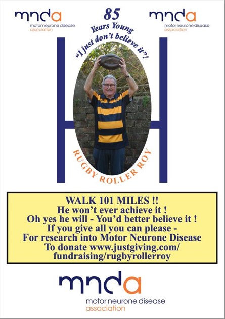 Roy Payton is fundraising for Motor Neurone Disease Association