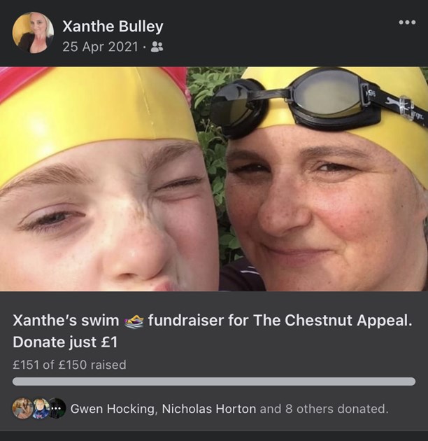Xanthe Bulley is fundraising for The Chestnut Appeal for Men's Health