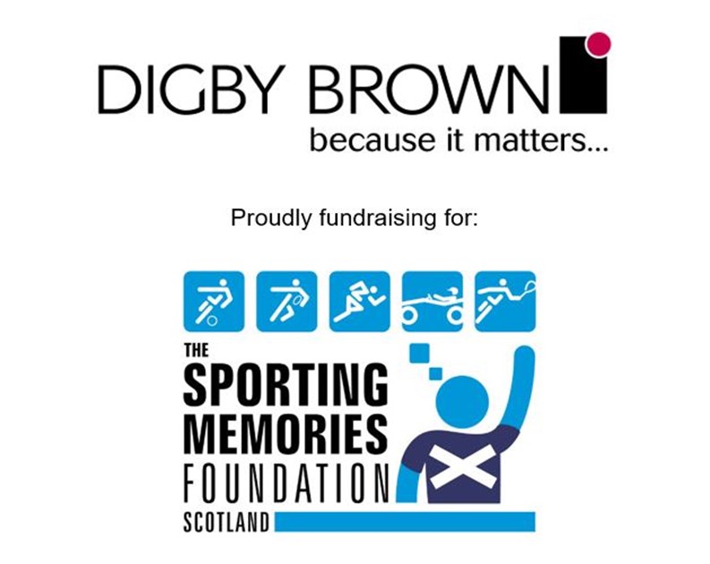 Digby Brown is fundraising for The Sporting Memories Foundation Scotland
