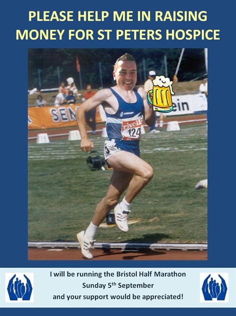 Craig Jarrett is fundraising for St Peter's Hospice