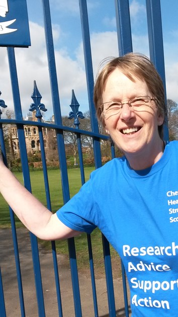 Fiona Somerville is fundraising for Chest Heart & Stroke Scotland