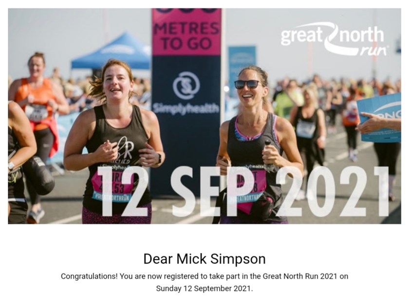 Mick Simpson is fundraising for Tyneside Mind