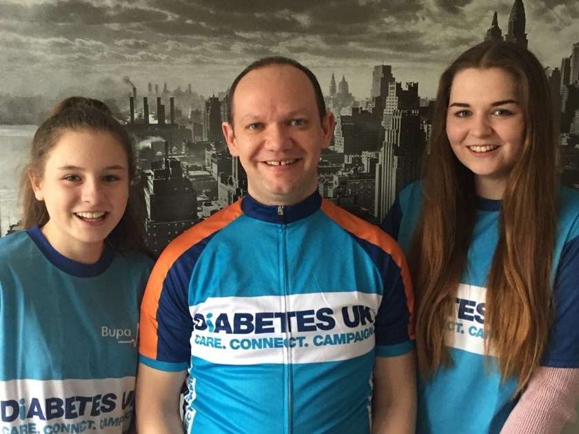 Darren Bull is fundraising for Diabetes UK