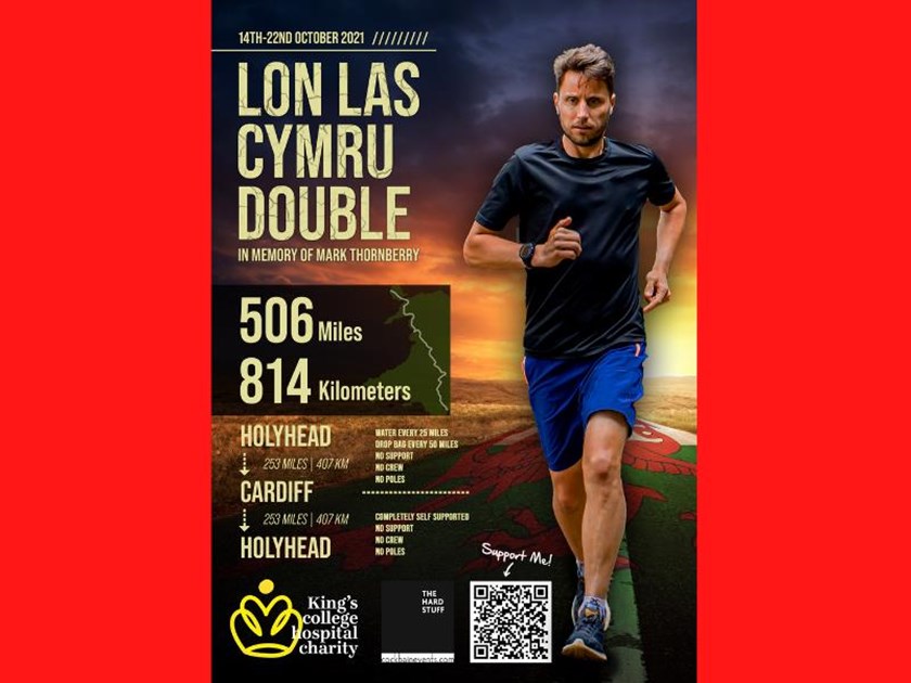 Thomas Garrod is fundraising for King's College Hospital Charity