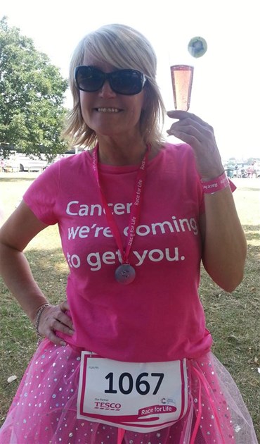 Michelle Carter is fundraising for Cancer Research UK