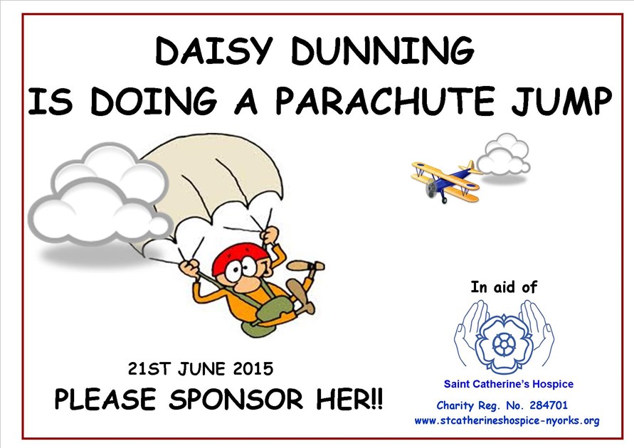 Daisy Dunning is fundraising for Saint Catherine's Hospice (Scarborough)