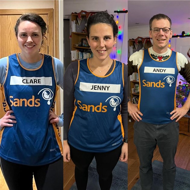 Jenny, Andy and Clare is fundraising for Sands, the stillbirth and neonatal death charity