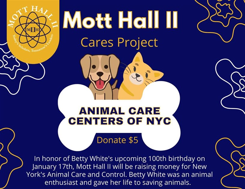 Mott Hall II is fundraising for Animal Care Centers Of NYC