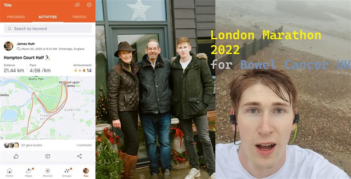 James Hutt is fundraising for Bowel Cancer UK