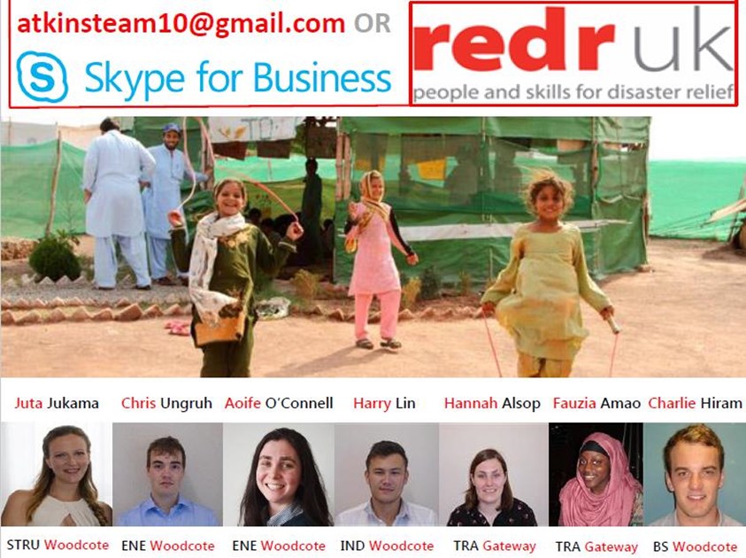 Epsom Atkins Graduates Charity Challenge is fundraising for RedR UK