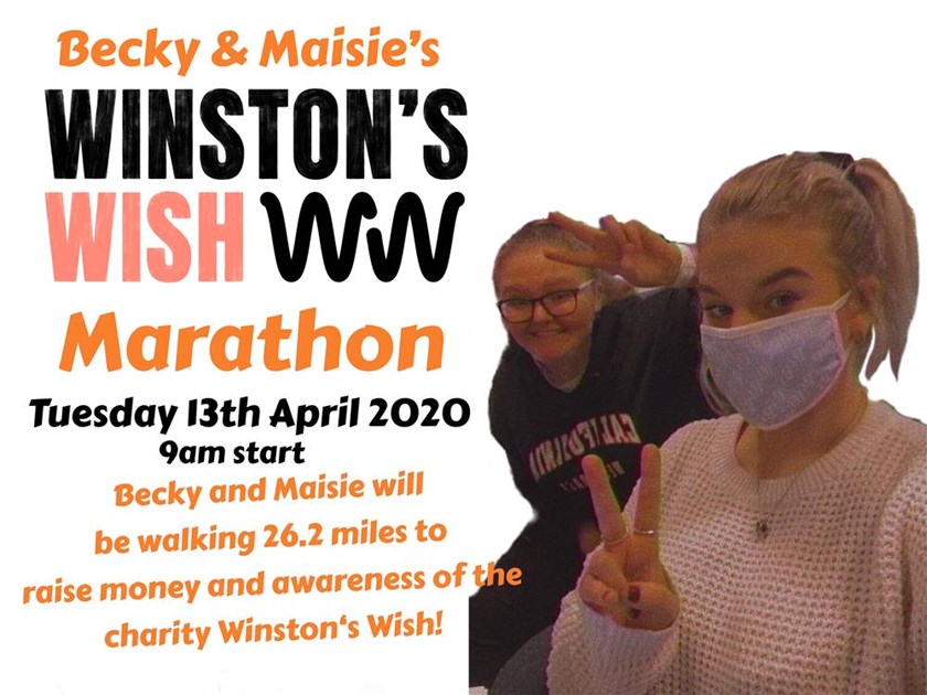 Becky Powell-Bevan is fundraising for Winston's Wish