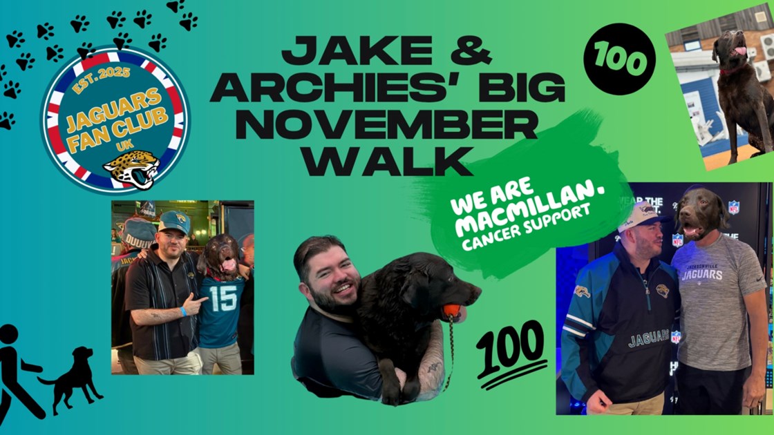 Jake Fenwick-Hayes is fundraising for Macmillan - Challenge Events