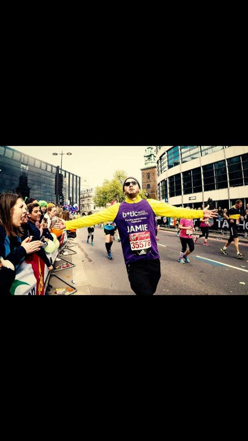 Jamie Hall is fundraising for Barts Charity