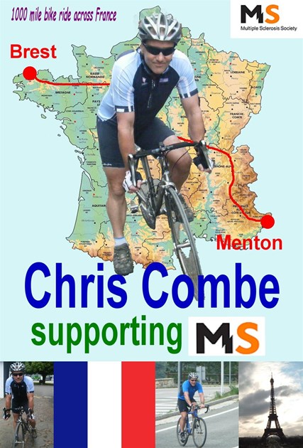 Christopher Combe is fundraising for Multiple Sclerosis Society