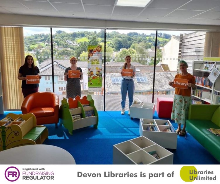 Totnes Library is fundraising for Libraries Unlimited