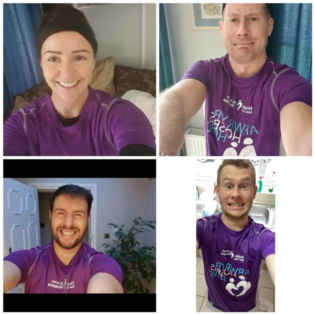 4 average folk Snodin and Smith . is fundraising for St David's Hospice ...