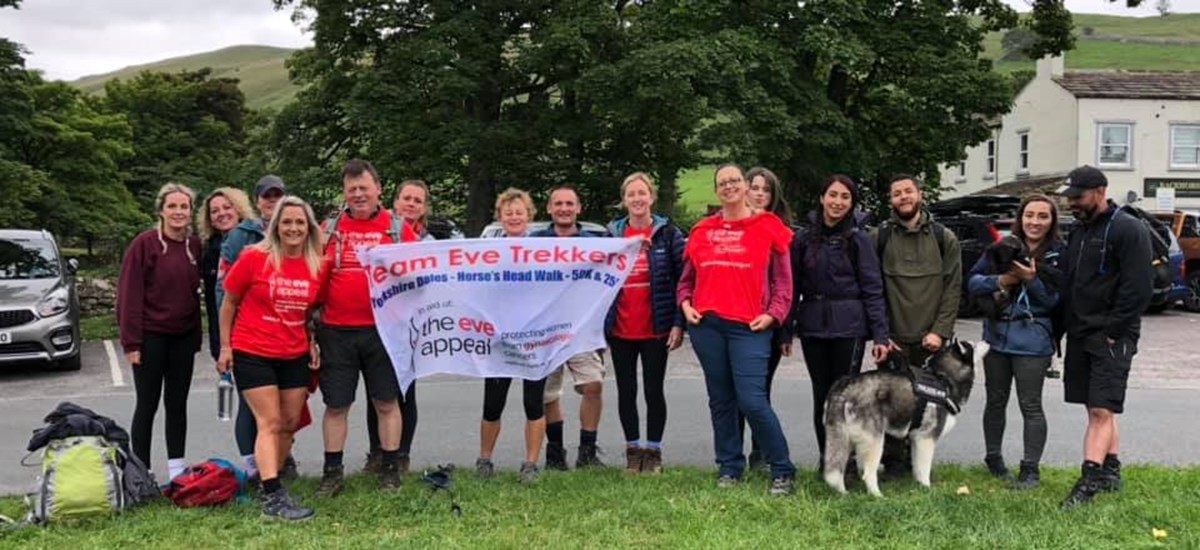 Team Eve Trekkers is fundraising for The Eve Appeal