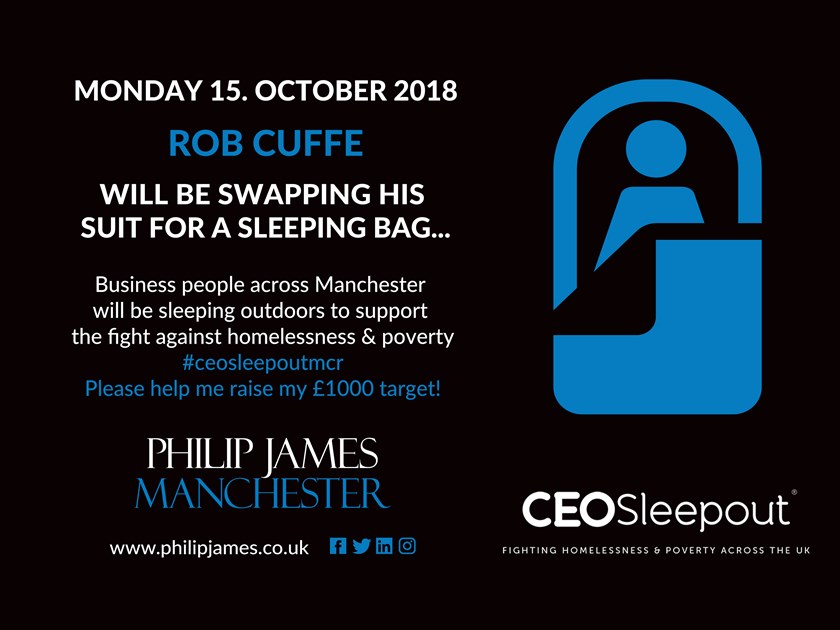 Philip James Partnership is fundraising for CEO Sleepout