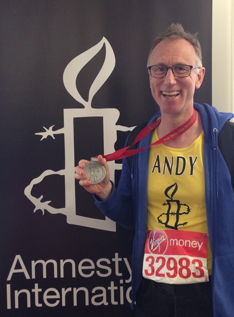 Andrew O'Hanlon is fundraising for Amnesty International UK