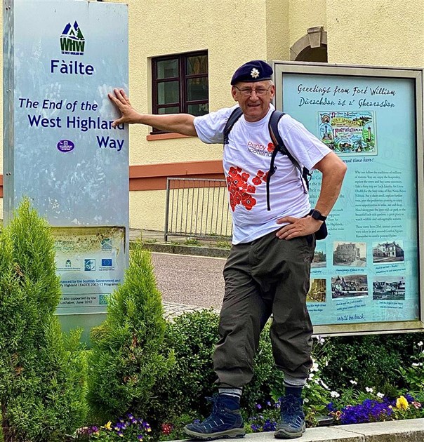Tony Hooman is fundraising for Royal British Legion Scotland