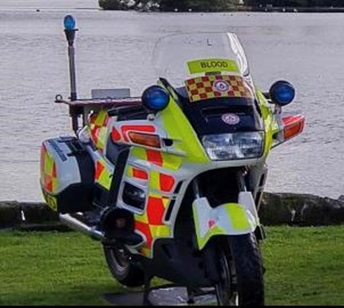 Steve Welham is fundraising for Dumfries & Galloway Blood Bikes