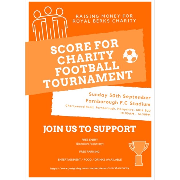 Kyle Whitehead is fundraising for Royal Berks Charity