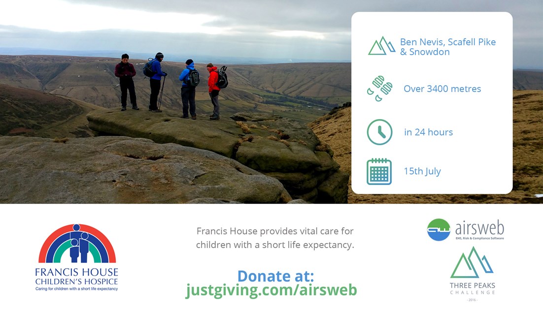 Airsweb . is fundraising for Francis House Children's Hospice