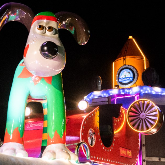 Original santa Float is fundraising for Wallace & Gromit's Grand Appeal