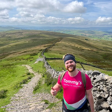 Tom Oliver is fundraising for Tommy’s, the pregnancy and baby charity
