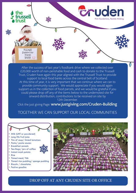 Cruden Building is fundraising for Trussell