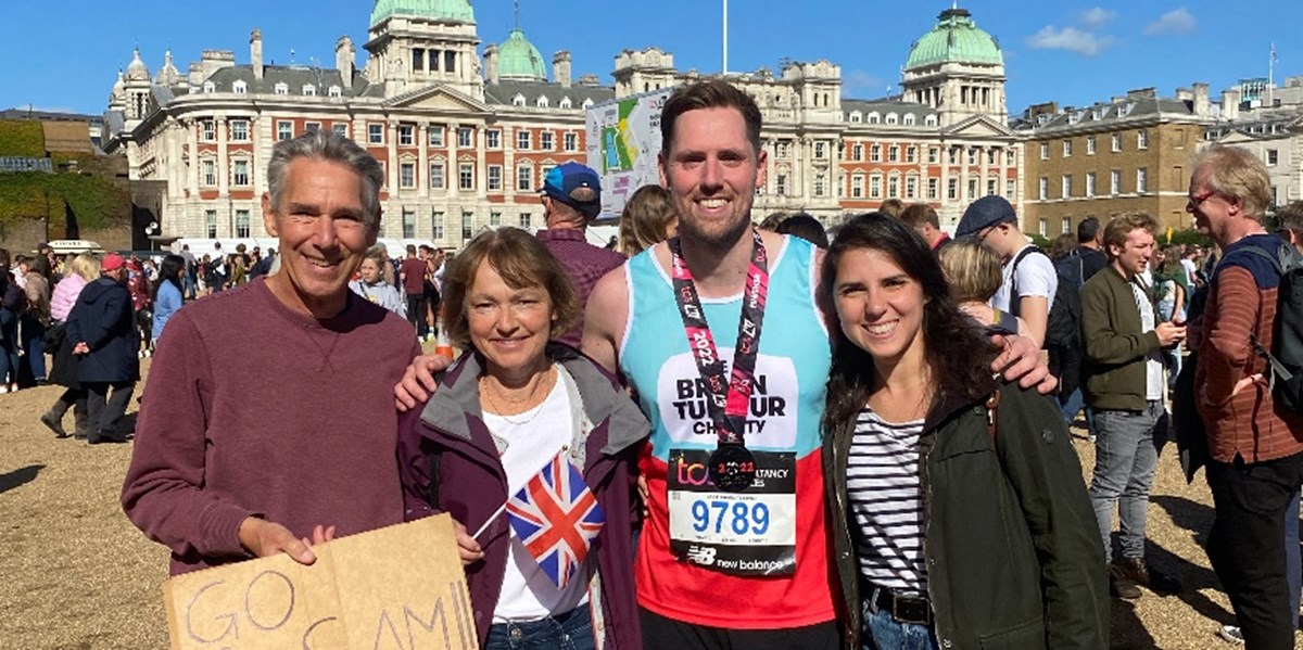 Sam Thrower is fundraising for The Brain Tumour Charity