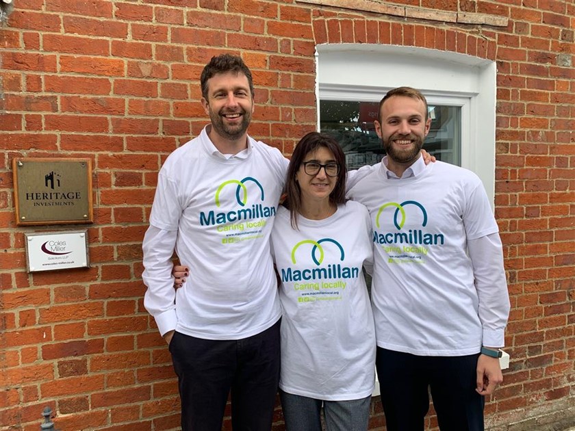 Heritage Investments is fundraising for Macmillan Caring Locally