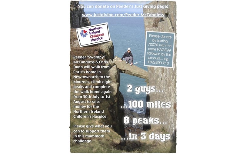 Peeder McCandless is fundraising for Northern Ireland Children's Hospice