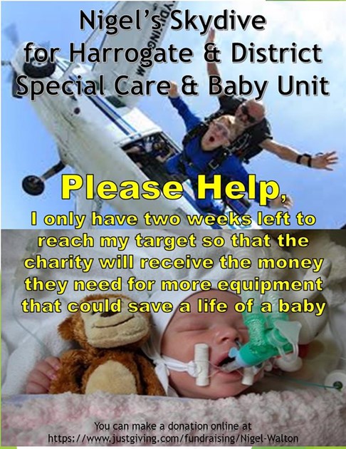 Nigel Walton is fundraising for Harrogate Hospital & Community Charity