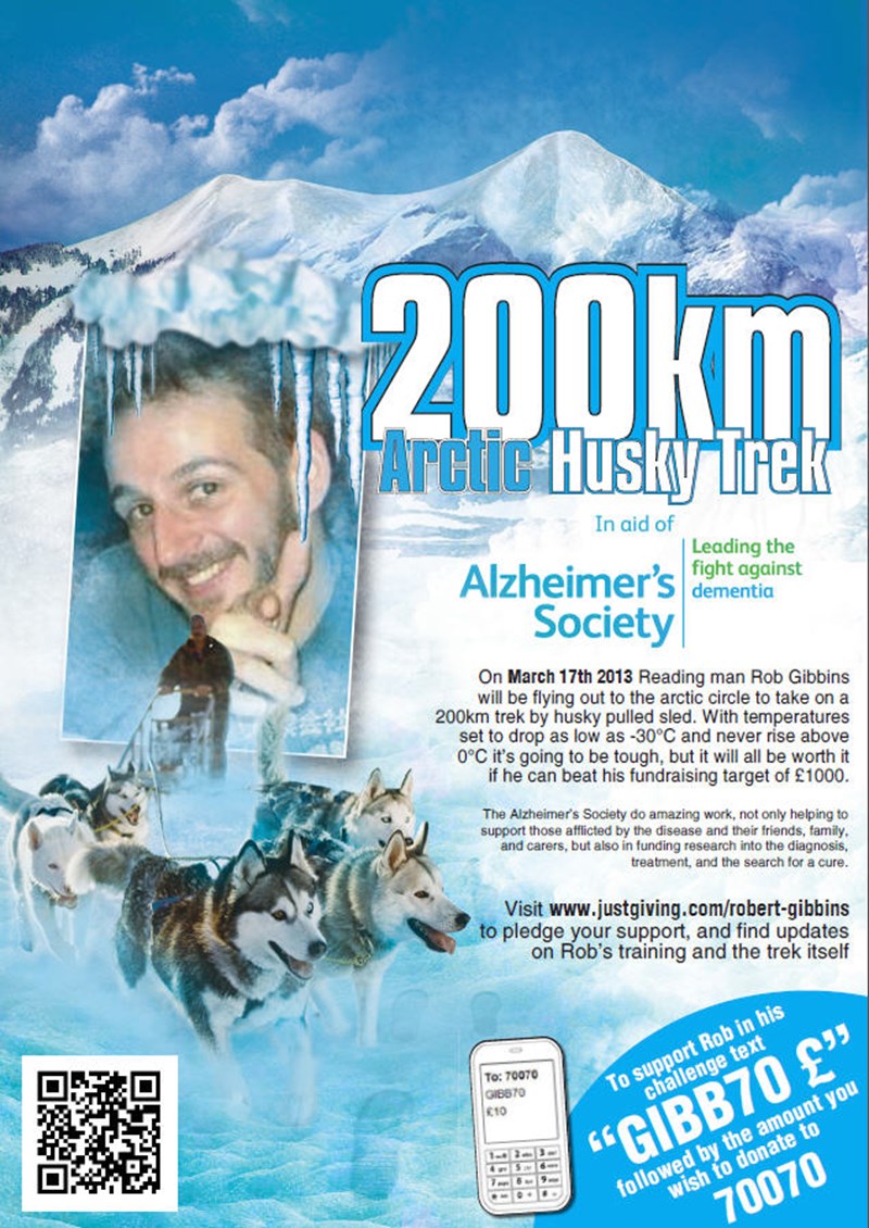 Robert Gibbins is fundraising for Alzheimer's Society Robert Gibbins is fundraising for Alzheimer's Society