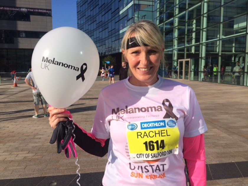 Rachel Garner is fundraising for Melanoma UK
