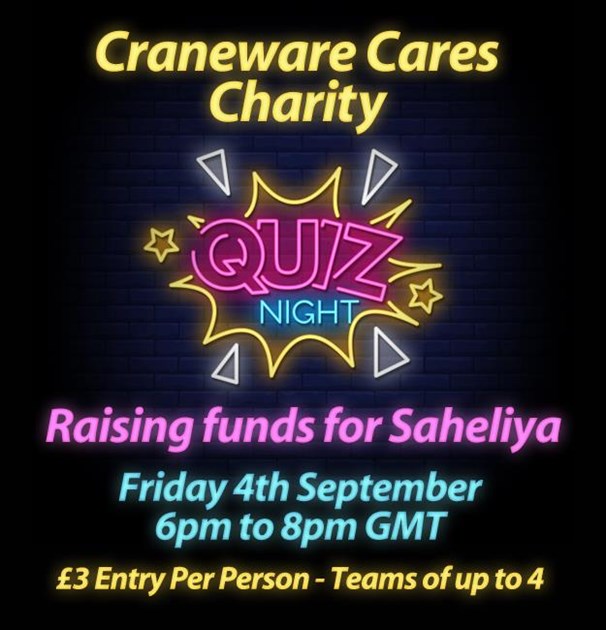 Craneware Cares UK is fundraising for Saheliya
