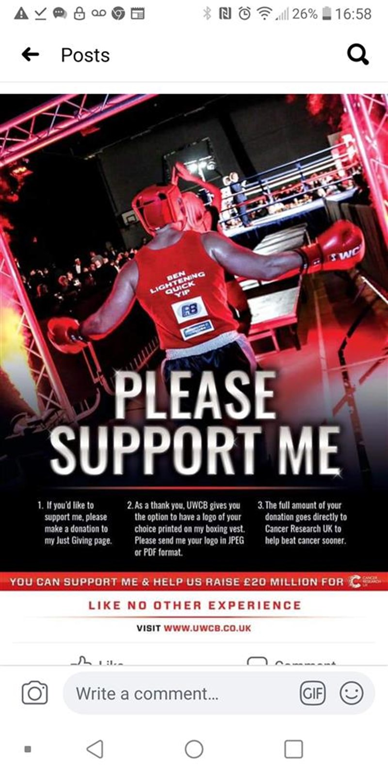 Scott Sykes is fundraising for Cancer Research UK