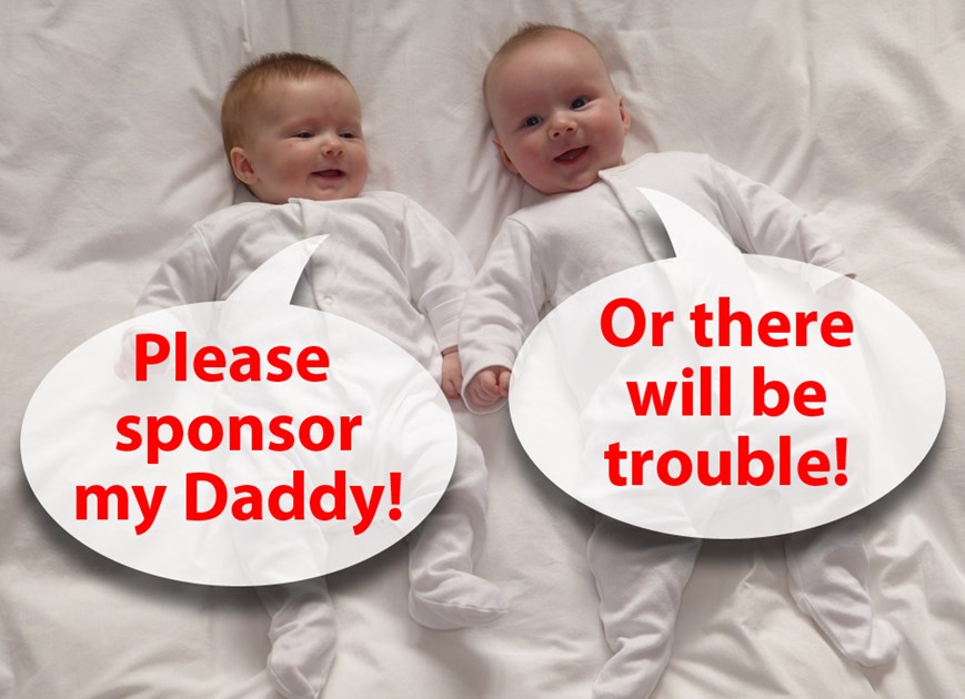 Neville Booth is fundraising for Twins Trust