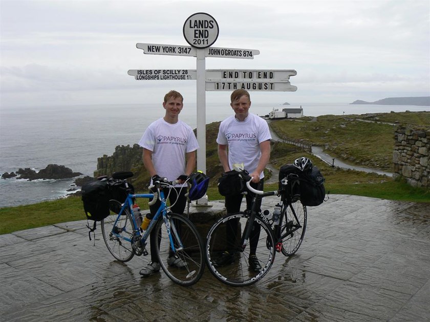 Alasdair Simpson is fundraising for PAPYRUS Prevention of Young Suicide