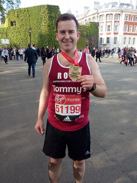Rory Harrison is fundraising for Tommy’s, the pregnancy and baby charity