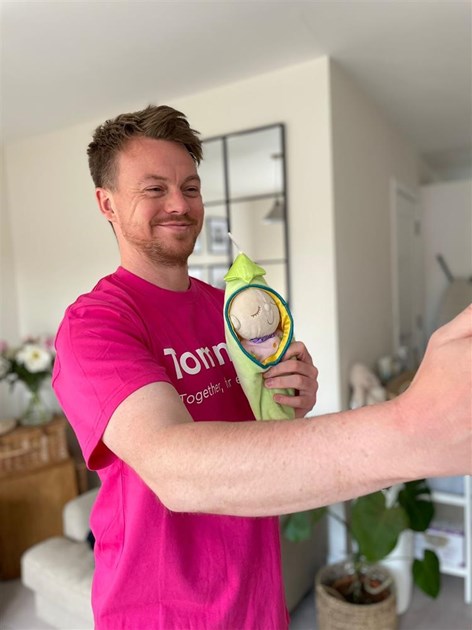 Chris Boden is fundraising for Tommy’s, the pregnancy and baby charity