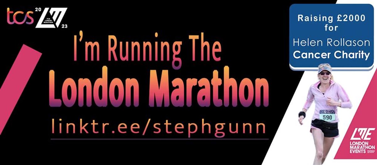 Stephanie Gunn is fundraising for Helen Rollason Cancer Charity