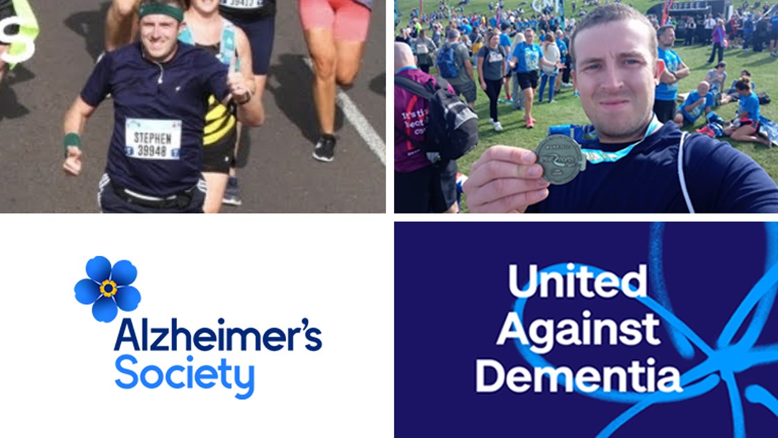Stephen Sheffield is fundraising for Alzheimer's Society