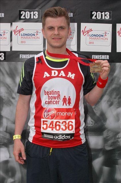 Adam Barnes is fundraising for Beating Bowel Cancer