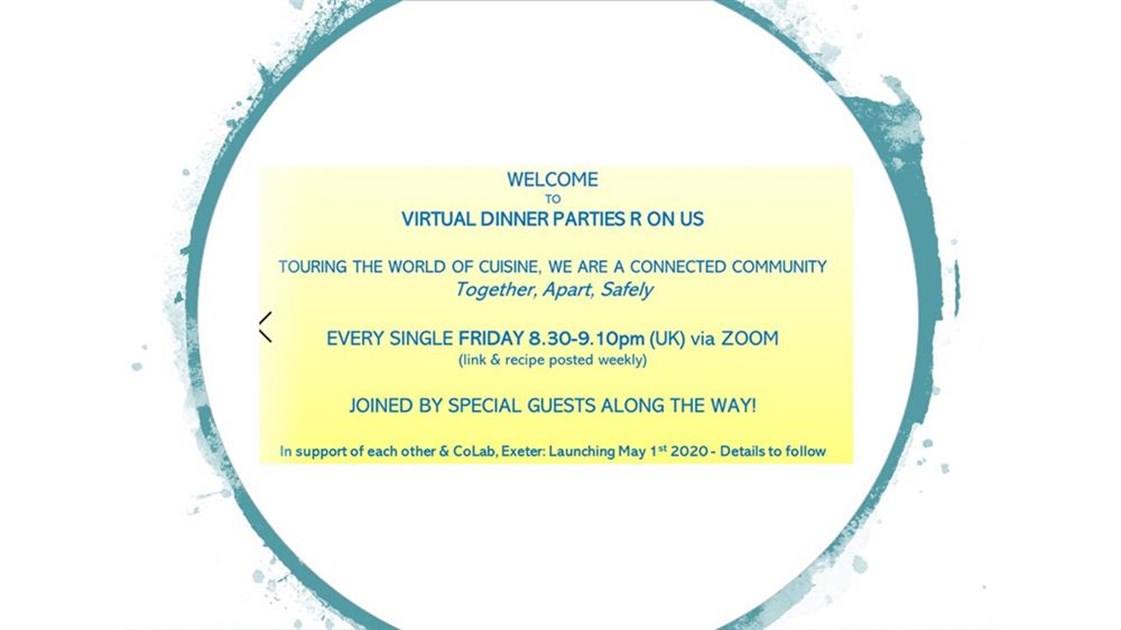 VIRTUAL DINNER PARTIES R ON US is fundraising for CoLab Exeter